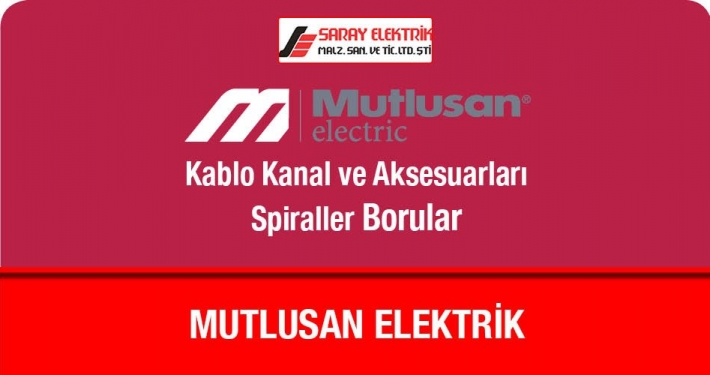 Mutlusan Elektrik Ürünleri Kablo Kanalı Anahtar Priz - Saray Elektrik