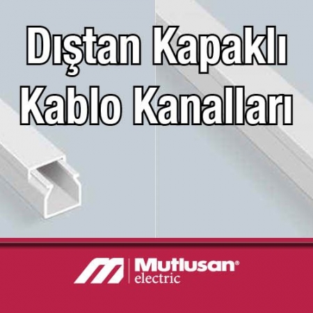 Kendinden Kapaklı Yapışkanlı Kablo Kanalları - Saray Elektrik