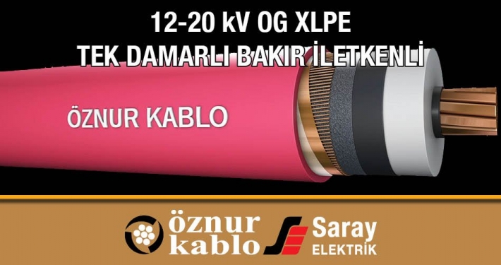 12-20 kV Orta Gerilim Kablosu XLPE Bakır İletken - Saray Elektrik