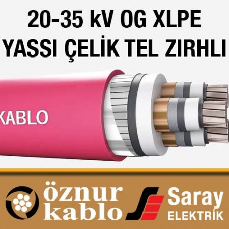 20-35 kV Orta Gerilim Kablosu XLPE Tek Damarlı Cu - Saray Elektrik