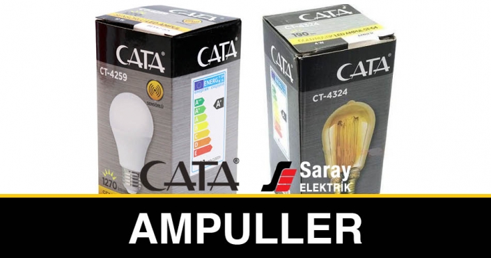 Cata Ampuller Led, Buji, Çanak, Halojen, Kapsül Ampul - Saray Elektrik