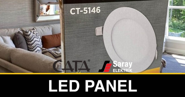 Cata Led Panel Sıva Altı, Sıva Üstü, Çift Renkli - Saray Elektrik