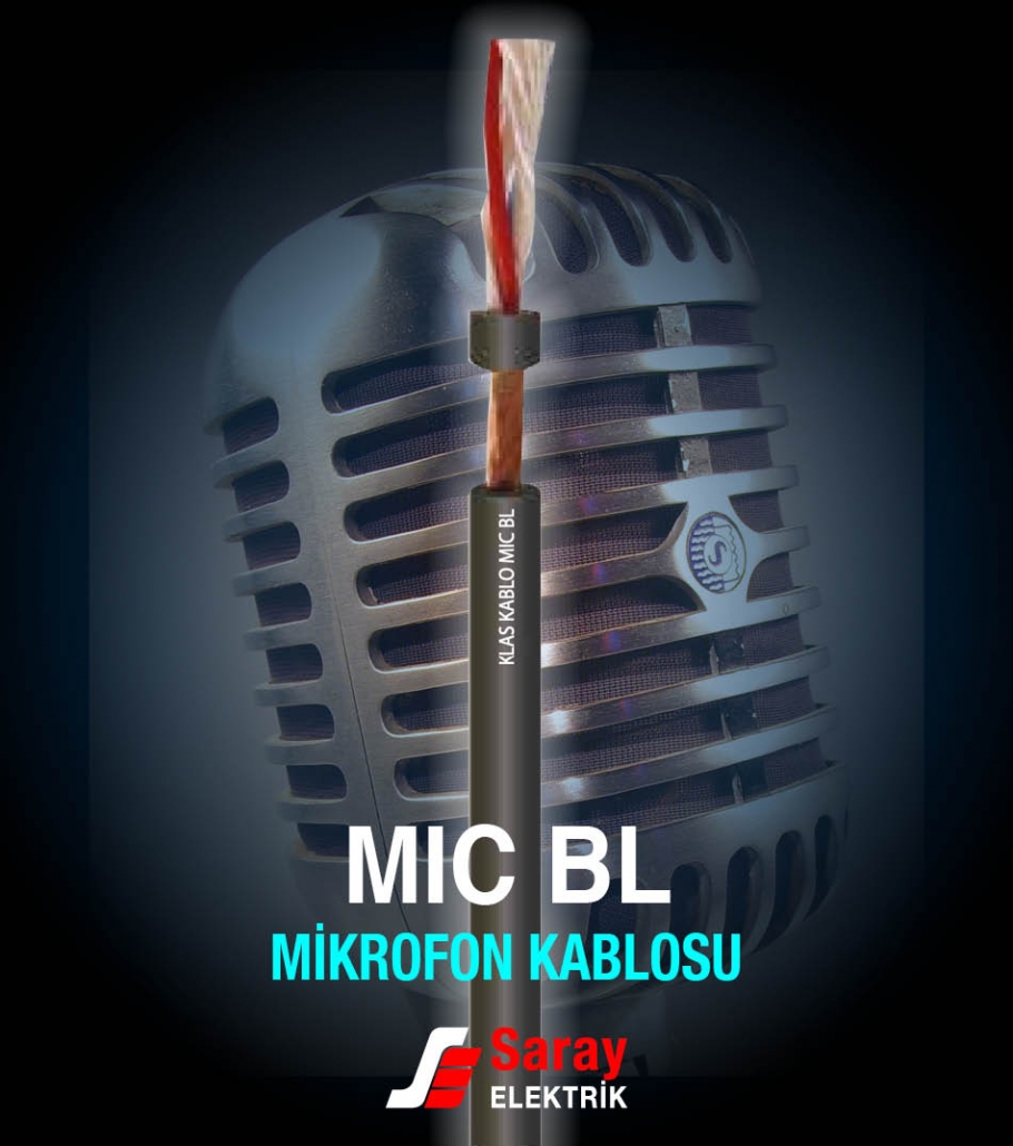 MIC BL Mikrofon Kablosu Dengeli (Balanced) Kablo - Saray Elektrik