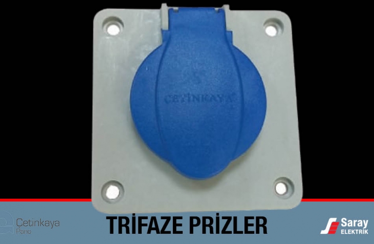 Trifaze Prizler 3×25 Trifaze Priz, ÇP 6904 5×32 Priz - Saray Elektrik
