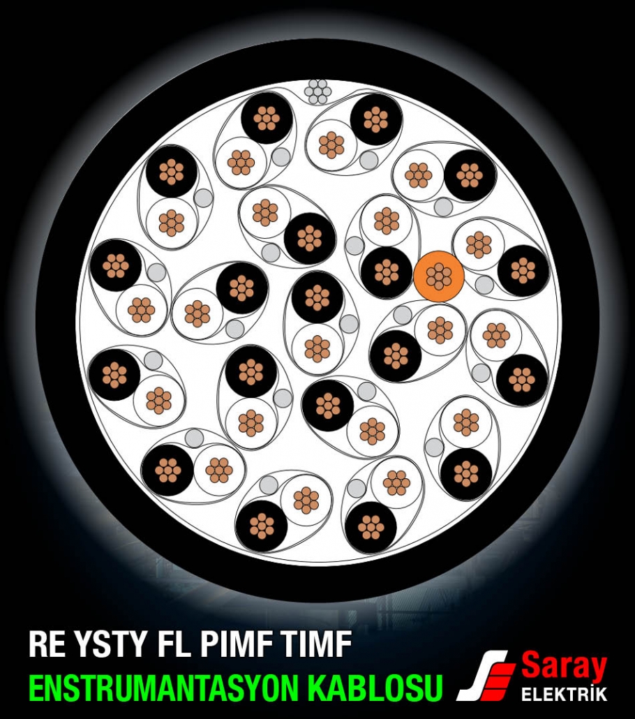 RE YStY fl PIMF TIMF Enstrümantasyon Kablosu - Saray Elektrik