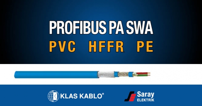 PROFIBUS PA SWA PVC/HFFR/PE LI-2Y(St)CYSWAY-fl - Saray Elektrik