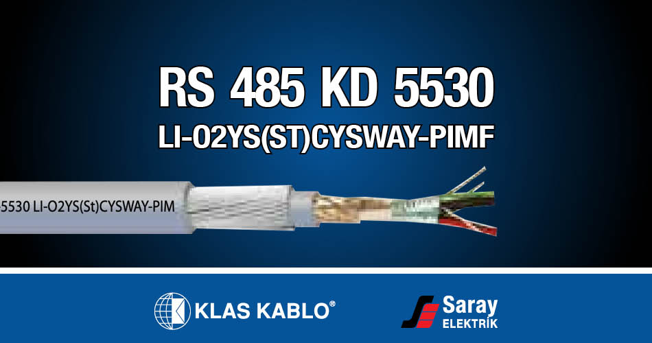 RS 485 KD 5530 LI O2YS(St)CYSWAY PIMF PVC HFFR - Saray Elektrik